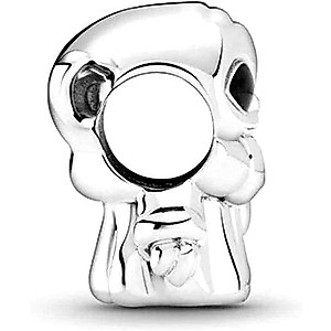 zhenliyin Zhenliyin S925 Sterling charms Silver Baby Yoda Master Star Wars Mandalorian Bead Bracelet child Cartoon Beaded Charm (1.yoda baby.)