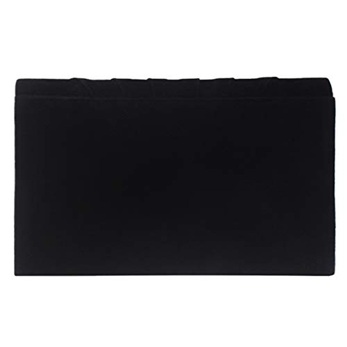 ZIUMUDY Elegant Velvet Envelope Pleated Clutch Bags Wedding Evening Shoulder Chain Handbags (Black)