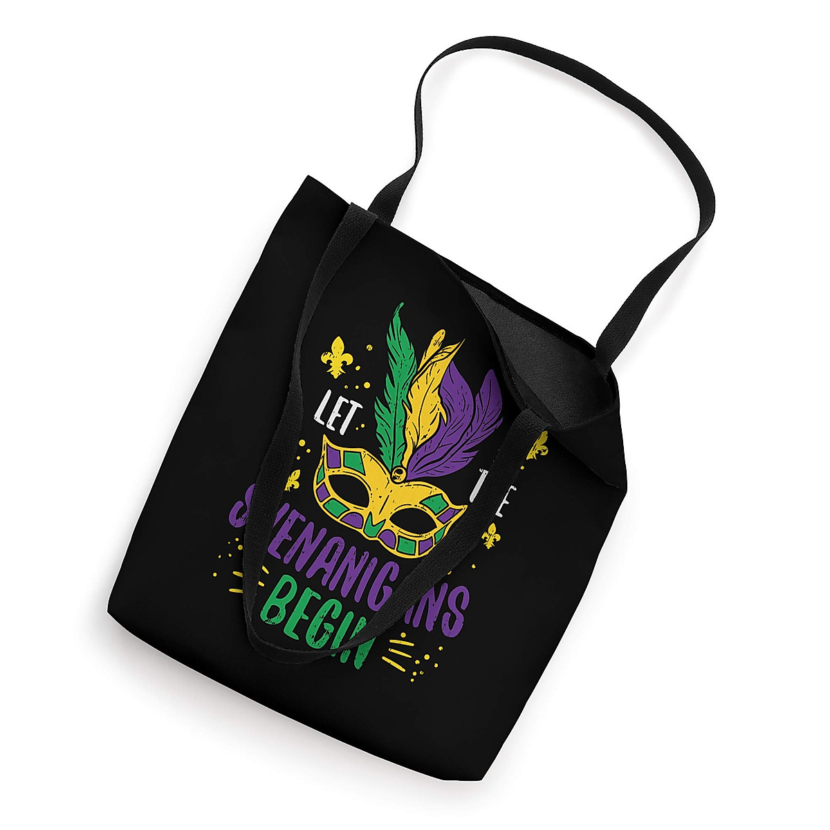 Let The Shenanigans Begin Jester Funny Mardi Gras Carnival Tote Bag