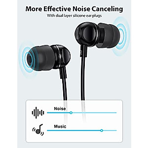 Type C Earphones for S23 Ultra, USB C Headphone Wired HiFi Stereo Dual Layer Ear Tips Noise Canceling Magnetic Earbuds with Microphone for Samsung Galaxy S22 Plus S21 FE Google Pixel 7 Pro OnePlus 11