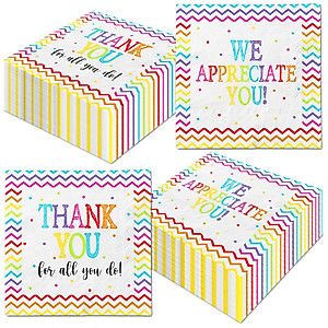 40Pcs Thanksgiving Napkins Thank You Napkins Disposable Thankful Paper Napkins We Appreciate You Napkins Thank You Party Decor Appreciation Napkins Grateful to Employee Teacher Doctor Parents