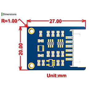 Waveshare BME280 Environmental Sensor Temperature Humidity Barometric Pressure Atmospheric Pressure Support I2C and SPI Interface Compatible with 3.3V/5V Voltage Levels