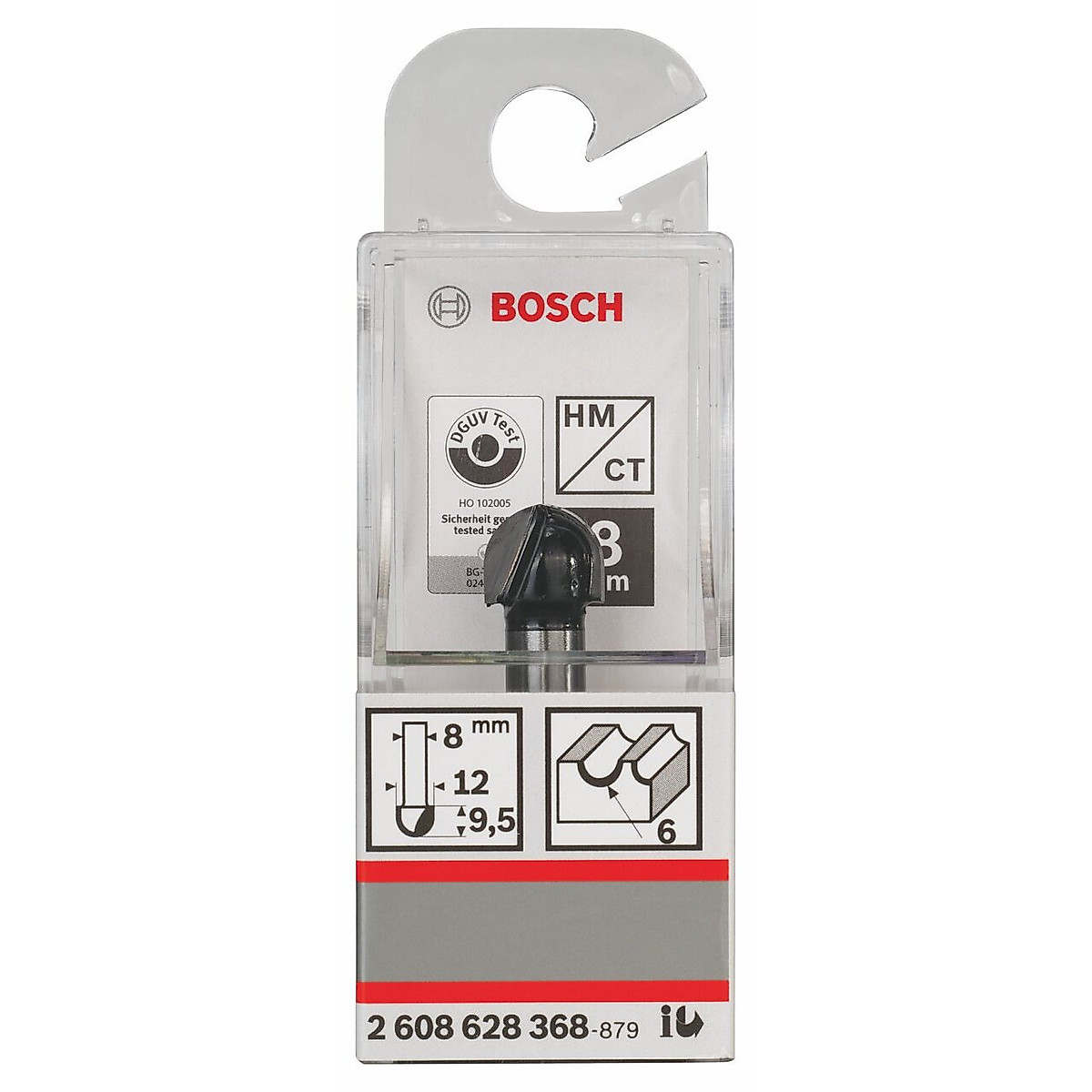 Bosch 2608628368 Core Box Bit 8mmx12mmx40mm