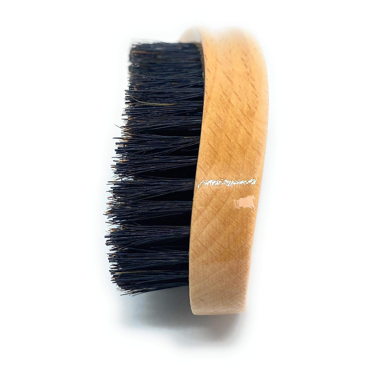 THEFANSI Original Beard Brush for Men With 100 First Cut Boar Bristles. Made in Pear Wood and Firm Bristles. THEFANSI Hair Brush Keeps hair clean, healthy, shiny and protected