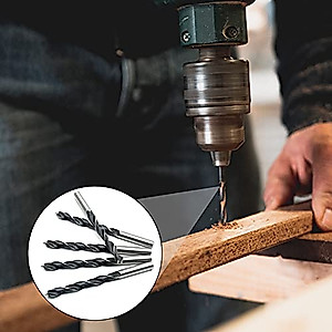 Jersvimc 5Pcs 8mm(5/16") Brad Point Drill Bit, Wood Drill Bit Set Woodworking Drill Bits Plastic Bits for Hardwood Plywood