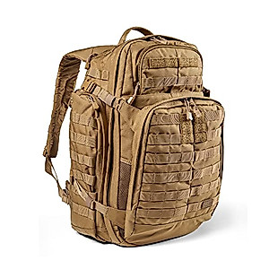 5.11 Tactical Backpack – Rush 72 2.0 – Military Molle Pack, CCW and Laptop Compartment, 55 Liter, Large, Style 56565, Kangaroo
