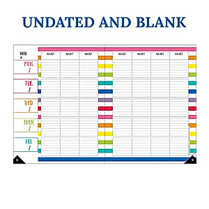 Schoolgirl Style Hello Sunshine Teacher Planner, 8" x 11" Undated Teacher Planner With Planner Stickers, Rainbow Teacher Planners and Lesson Planner for Classroom Organization and Rainbow Décor