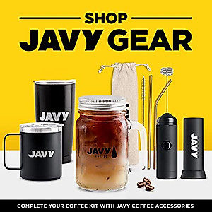 Javy Premium Metal Straws with Silicone Tip, Cleaning Brush & Travel Case, Stainless Steel Straws with Copper Finish, Reusable, Dishwasher Safe, Set of 2