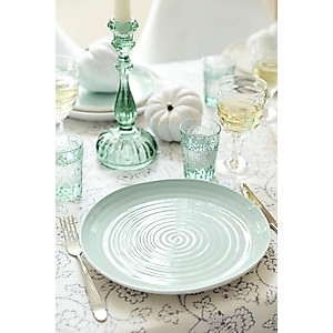 Portmeirion Sophie Conran White Round Platter | 12 Inch Porcelain Serving Tray for Appetizers, Snacks, and Sandwiches | Made from Fine Porcelain | Dishwasher and Microwave Safe