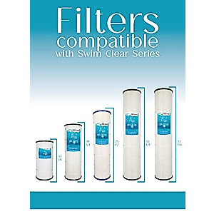 FILTPOOL FP-25106 4Pack, Hayward CX880XRE; PA106-PAK4, Unicel C-7488, Filbur FC-1226, Hayward Swim Clear C4020, C4025, C4030