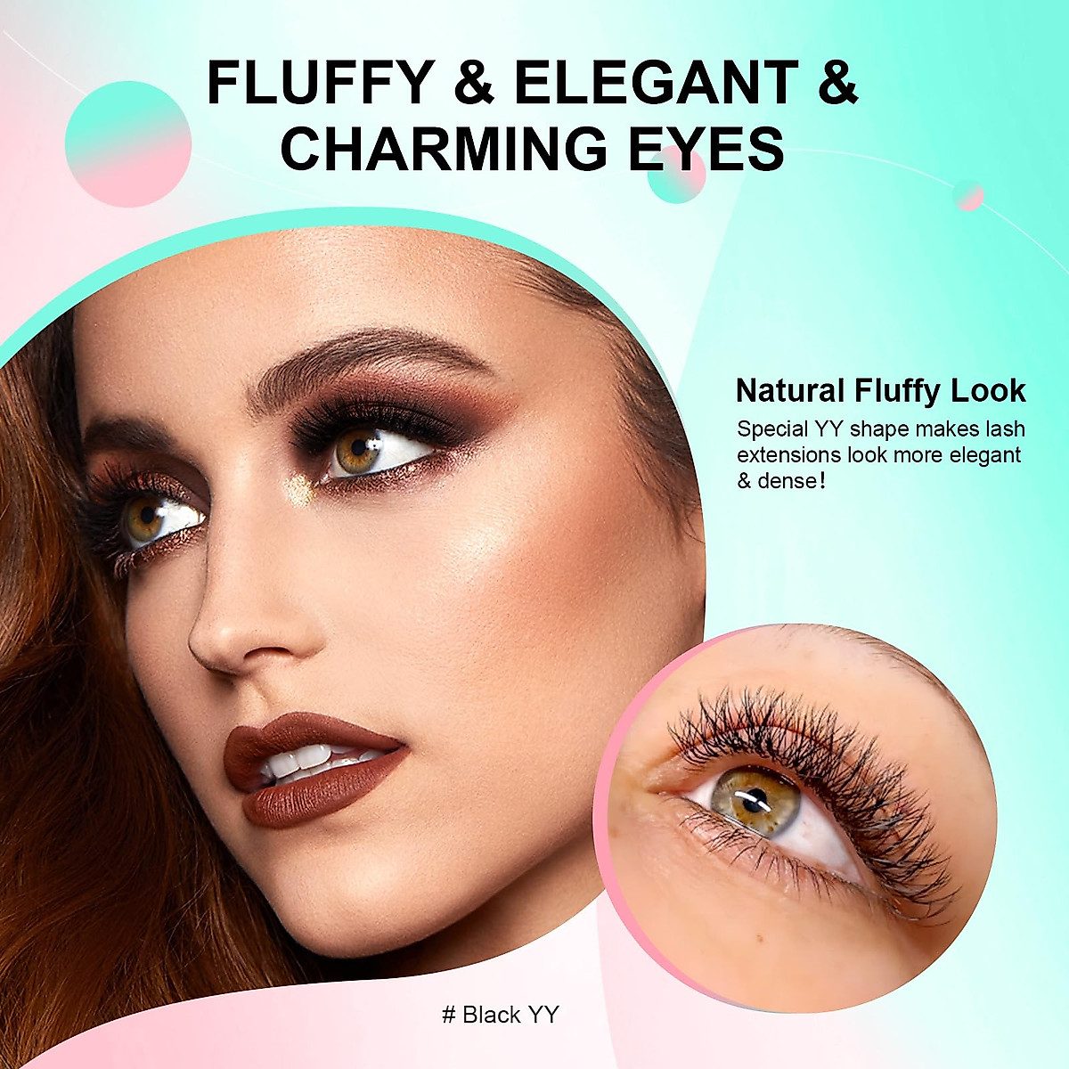NAGARAKU yy Eyelash Extensions Supplies y lash 0.07mm D curl Mix Tray 8-15mm Premade 4D Easy Fan Russian Volume Cluster Faux Mink Matte 12 rows pre Fanned Wispies Crisscross Eye Lashes