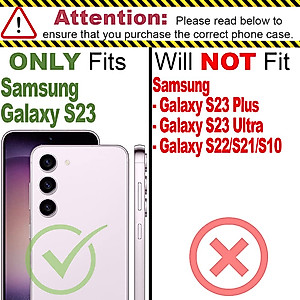 CoverON Designed for Samsung Galaxy S23 Case Clear, Slim Crystal Clear TPU Rubber Flexible Soft Skin Cover Protective Sleeve Fit Samsung Galaxy S23 Phone Case - Transparent