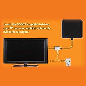 Winegard LNA-100 Boost TV Antenna Amplifier, HDTV Signal Booster, HD Digital VHF UHF Amplifier, Indoor HDTV Ultra Low Noise Amp (USB Power Supply)
