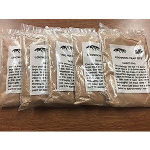 Bridger Traps Trap Dye Logwood Trapping Racoons Cyotes Varmit, 1 Pound Bag (5-Pack)