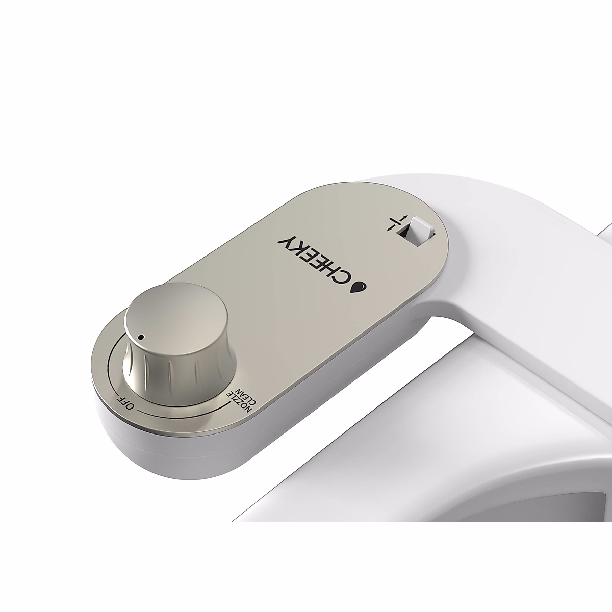 CHEEKY Bidet Toilet Seat Attachment - Non-Electric Bidet Attachment for Toilet Seat - Ultra-Slim Self Cleaning bidet - Adjustable Water Pressure Nozzle, Angle Control & Easy Home Installation