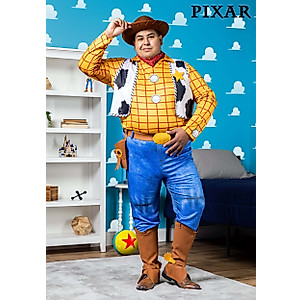 Fun Costumes Disney Plus Size Woody Toy Story Halloween, Adult Deluxe Cowboy Outfit for Men (3X)