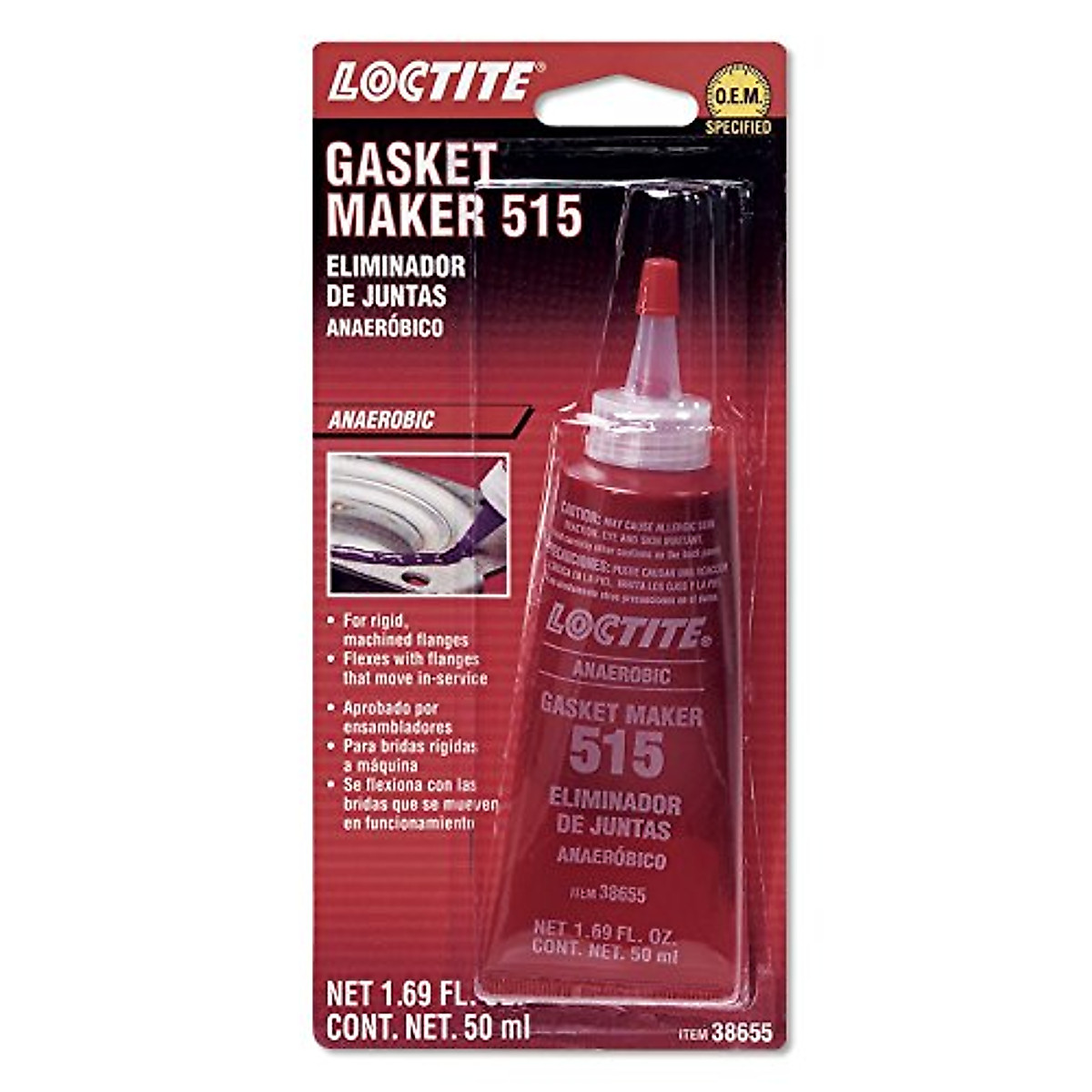 6/PACK LOCTITE GASKET MAKER 515-FLANGE SEALANT-50ML TUBE