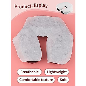 Disposable Face Cradle Covers, Kalolary Ultra Soft Non-Sticking Flat Face Rest Cover White Headrest Covers for Massage Tables, Chairs and Spa Bed (500pcs)
