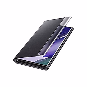 SAMSUNG Galaxy Note 20 Ultra Polyurethane Case, S-View Flip Cover - Lightweight, Black (US Version ) (EF-ZN985CBEGUS)
