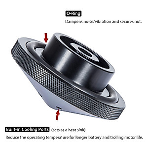 Yoursme Eliminator Trolling Motor Prop Nut for MinnKota 35-70lb Models (GFEL-MKS-BK-DP)