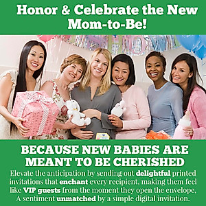 Amanda Creation O' Baby St. Patrick's Day Baby Shower Fill In Invitations set of 20 with envelopes