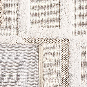 Safavieh Trends Collection 9' x 12' Beige/Ivory TRD108B Modern Contemporary Textured Area Rug