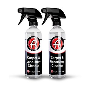 Adam's Polishes Carpet & Upholstery Cleaner (2-Pack) - Powerful Car Carpet Cleaner For Auto Detailing, Fabric Interior Solution, Stain Remover Spray For Car Seat, Floor Mats & More