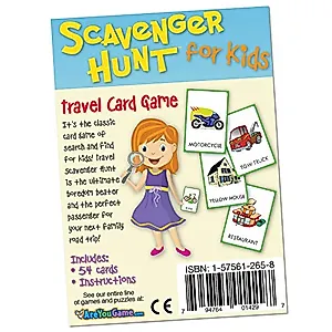 Briarpatch Travel Scavenger Hunt Card Game for Kids, Activities for Family Vacations, Road Trips and Car Rides, Ages 6 and Up
