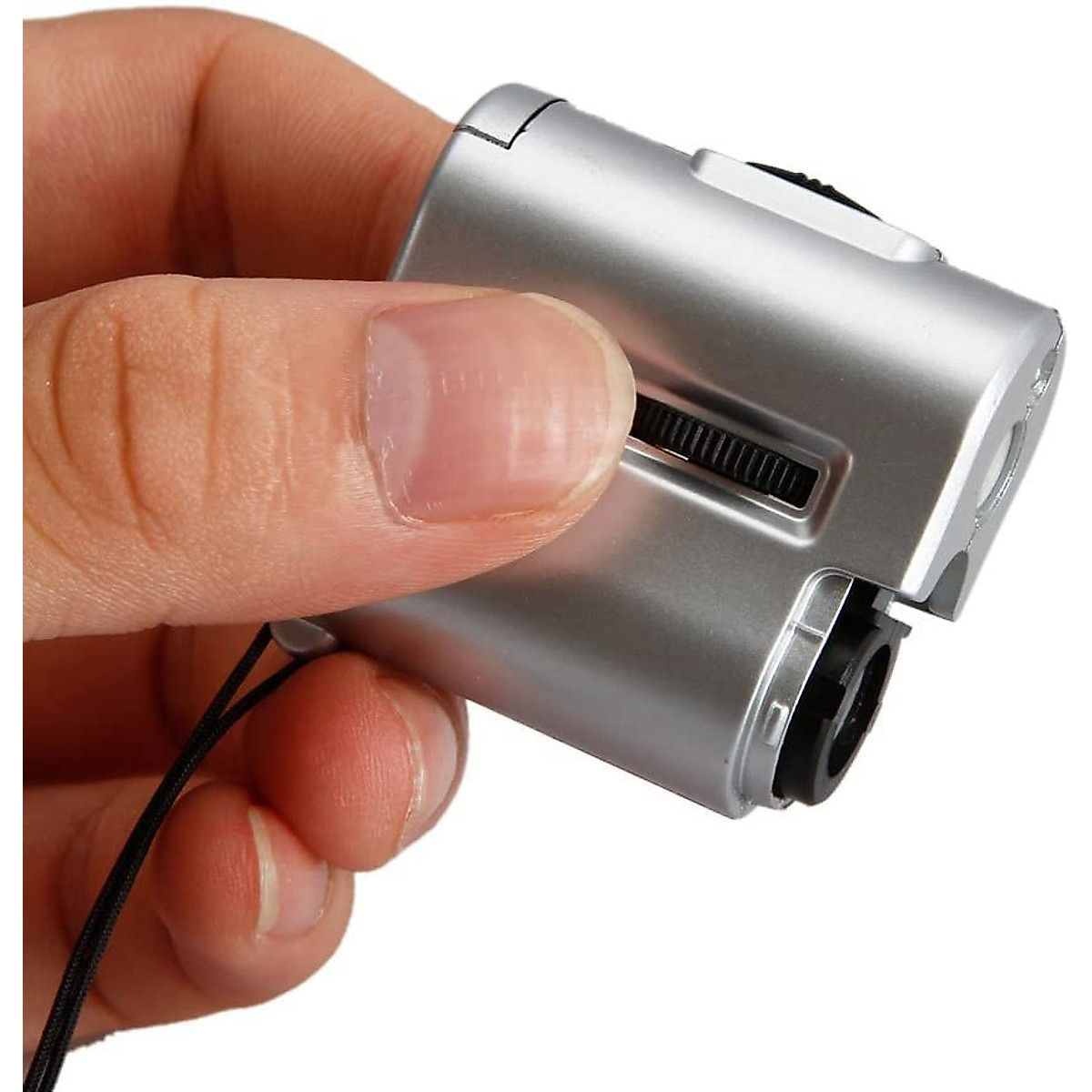 Mini Pocket 60X LED UV Light Lamp Microscope Magnifier Magnifying Loupe for Money Currency Detect Detecting Maps Coins Stamps Jewelry Jeweller