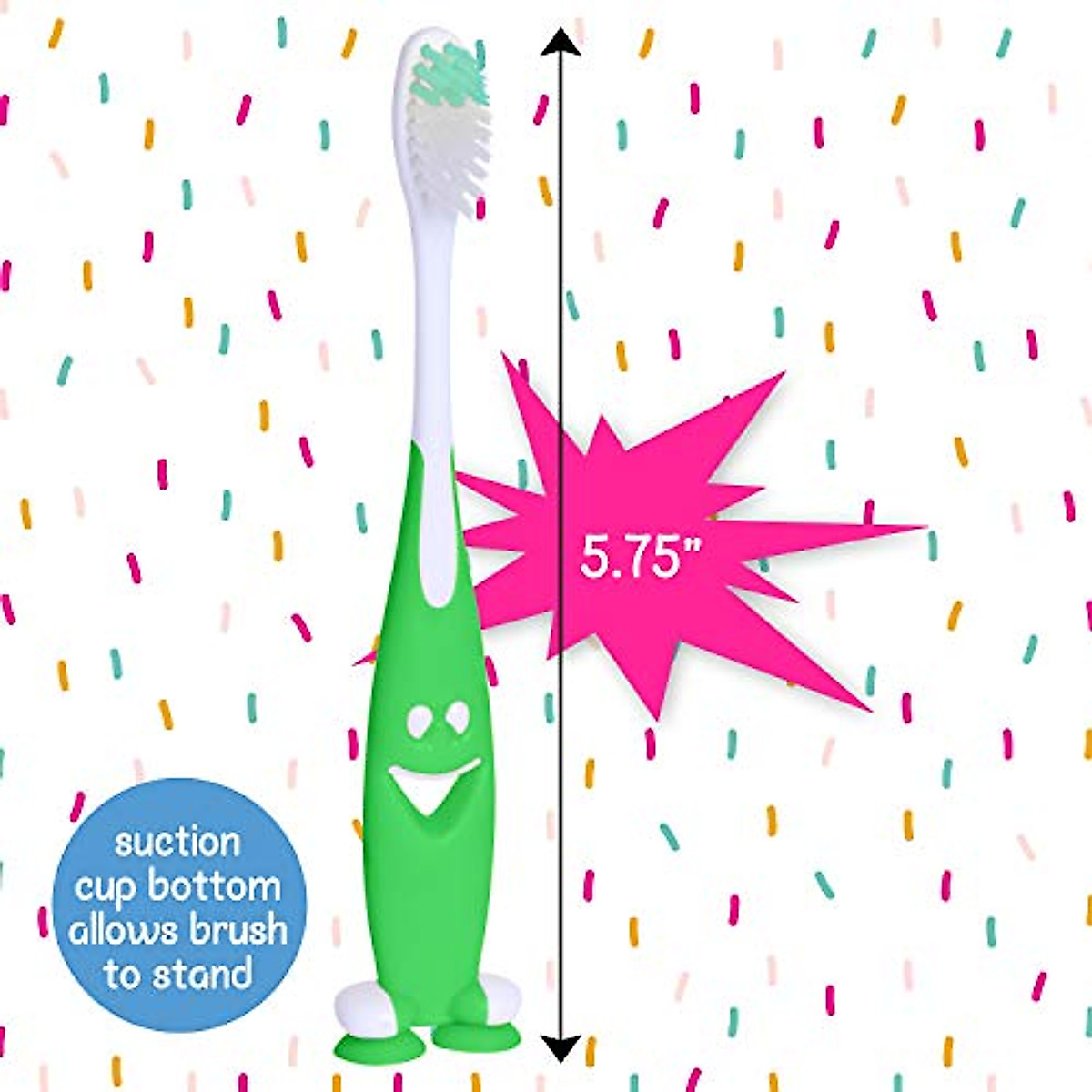 Lingito Kids Toothbrush Extra Soft, Easy Grip for Toddlers Toothbrushes | Children Size Toothbrush Pack Kids Ages 3+