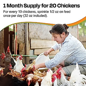 SeaBuck 7 Chicken & Bird Supplement with Sea Buckthorn to Improve Egg Quality (1-Month Supply for 20 Chickens) – Earlier Laying, Egg Production Booster & Higher Quality Eggs
