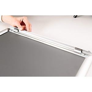 BNV Aluminum Front Load Snap Poster/Picture Frame, Red, 22x28 Inches, 1'' Profile, Wall Mounting, Portrait and Landscape Mode, Easy Installation, Anti-Glare, PVC Cover, Lightweight