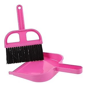 Levemolo 1 Set Pet Cleaning Tool Liner Broom Floor Scrub Brush Lint Remover Dog Shampoo Portable Cleaning Brush Scrub Brushes for Cleaning Cage Toys Outdoor Hideout Dryer Plastic Rosy