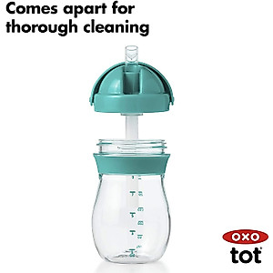 OXO Tot Transitions Straw Cup, 9 oz, Teal, Pack of 1