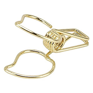 Clothes Drying Clip, 20Pcs Multifunctional Strong Hollow Spring Clip Clothes Pins for Outdoor Clothesline Home Kitchen Travel Office Decor(Gold)