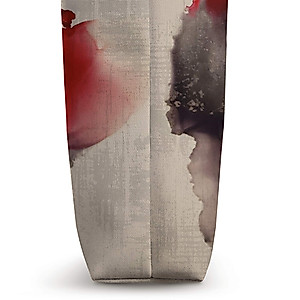 Black & Deep Red Modern Art Alcohol Ink - Distressed Pattern Tote Bag
