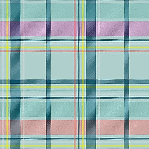 Vera Bradley Women's Performance Twill Medium Travel Duffle Bag, Pastel Plaid - Recycled Cotton, One Size