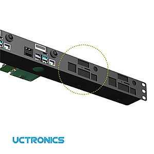 UCTRONICS Blank Covers for Ultimate Raspberry Pi 1U Rackmount, 2-Pack