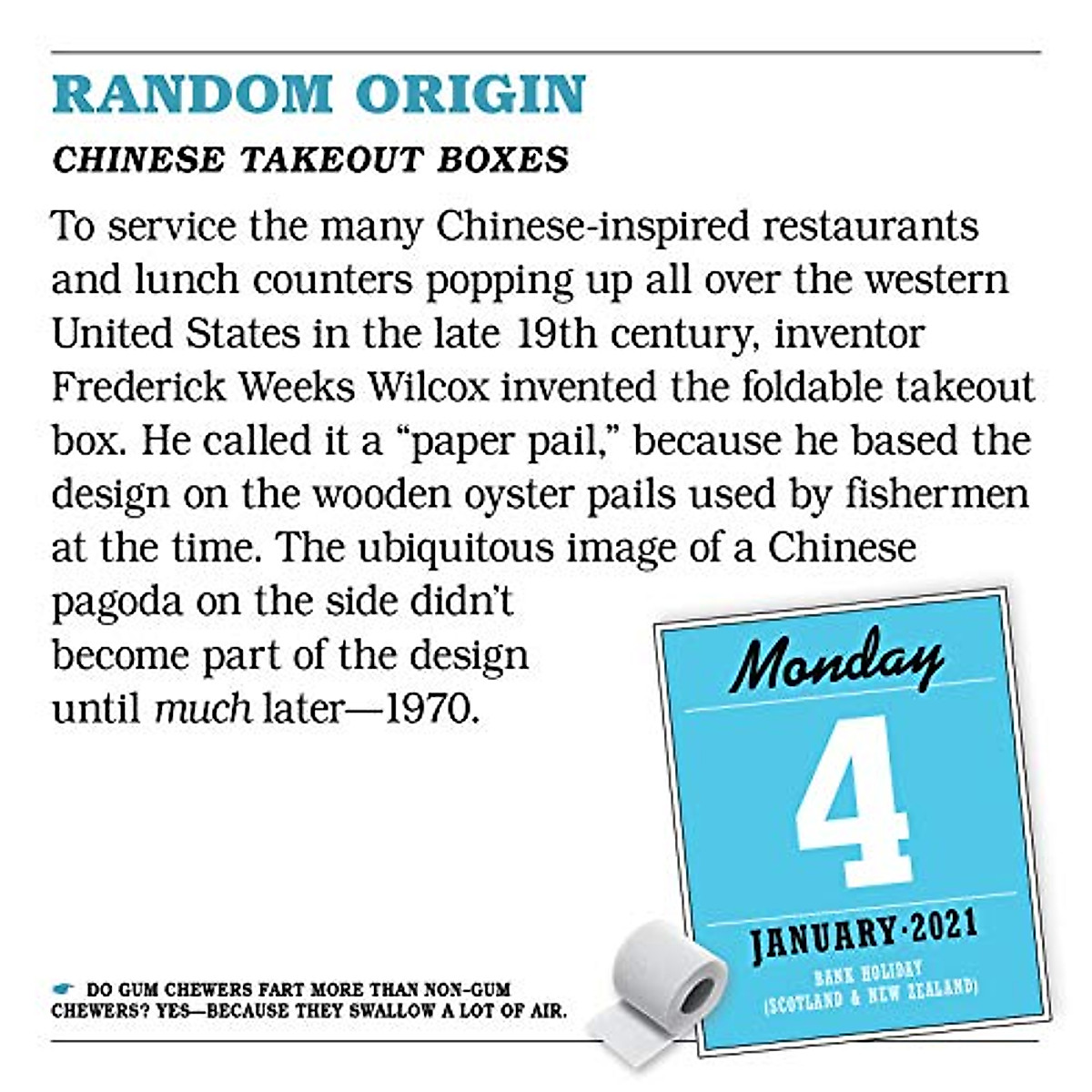 Uncle John's Bathroom Reader Page-A-Day Calendar 2021