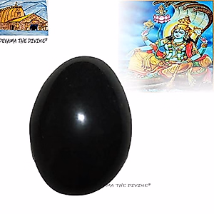 DEVAMA The Divine GANDAKI River Natural Black Stone Shaligram Shila for Pooja for Divine Blessings