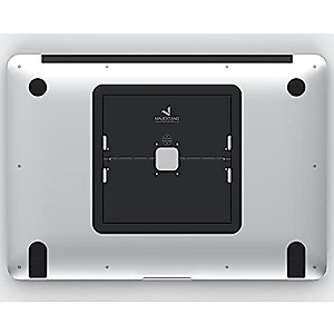 MAJEXTAND MacBook/Laptop Stand | Thinnest Adjustable Portable Ventilated Ergonomic Stand | Integrate with Most Laptops Under 18”, 6 Height Settings | US Patented (Black)