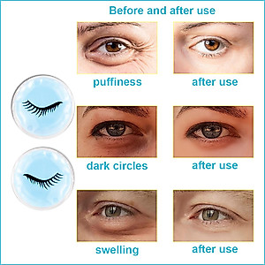 CONBELLA Cold Face Eye Masks Ice Face Mask Hot Cold Compress For Dark Circles, Puffiness, Migraines, Headache, Stress, Redness, Cooling Face Masks For Women Man, Skin Care