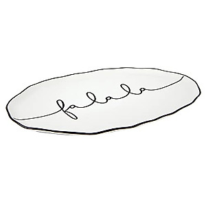 Santa Barbara Design Studio Holiday Ceramic Serving Platter, 14 x 10-Inch, Fa La La