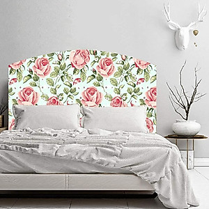 Yifasy Shelf Liner Pink Rose Self-Adhesive Drawer Paper Furniture Sticker Wall Decor Flowers 118x17.7 Inch