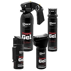 Mace Brand Magnum 3 Pepper Gel (45g) – Accurate 18’ Maximum Strength Pepper Gel, Flip Top Safety Cap, Wind-Safe Thick Gel Stream Technology and UV Dye – Great for Self-Defense