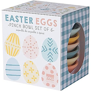 DANICA NOW DESIGNS Easter Eggs Shaped Pinch Bowls Set of 6, 1 EA