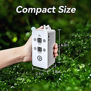 BILIPALA Reptile Mister, Automatic Misting System for Reptile Terrariums, 2 Adjustable Spray Nozzles