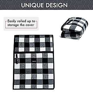 BAGSPRITE Stand Mixer Dust Cover Compatible with KitchenAid Bowl Lift 4.5-5 Quart, Cover Pockets for Stand Mixer Accessories