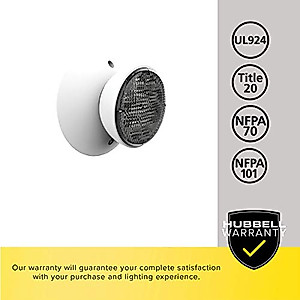 HUBBELL CIRS Emergency Light, Single Head, White