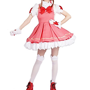 Nozfeon Card Captor Cosplay Costume Card Captor Cosplay Dress Full Set Halloween With Hat